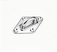 China Stainless 304 Diamond Pad Eye Plate for Wire Rope Hanging Lighting Systems Ceiling for sale