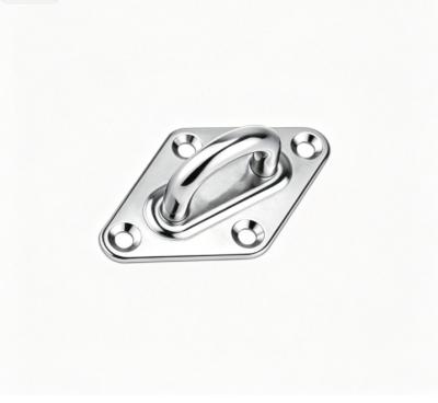China Stainless 304 Diamond Pad Eye Plate for Wire Rope Hanging Lighting Systems Ceiling for sale