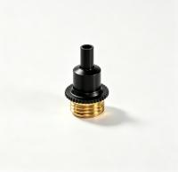 China Black Knurled Cable Grippers 5mm 8mm 10mm Threaded Shank Easy Installation，for 2.0mm to 2.6mm Wire Rope for sale