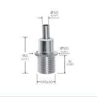 China Knurled Cable Gripper with 5mm 8mm 10mm Threaded Shank for Easy Installation and Customized Size for sale