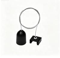 China Black Plastic Round Ceiling Canopy Adjustable Cable Gripper for Track Light for sale