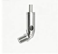 China Linear Light Suspension Brass Swivel Joint Cable Gripper With External Screw, for 1.0mm 1.2mm 1.5mm Wire Rope for sale