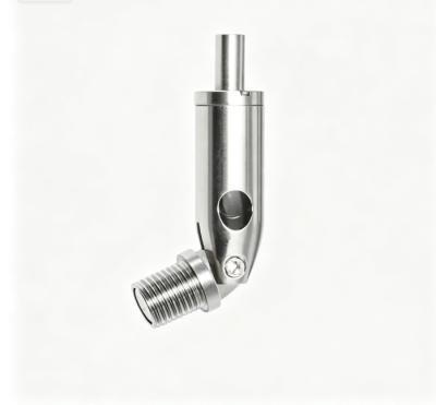 China Linear Light Suspension Brass Swivel Joint Cable Gripper With External Screw, for 1.0mm 1.2mm 1.5mm Wire Rope for sale