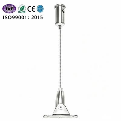 China 180 Degree Rotatable Stainless Steel 316/304 Wire Rope Hanging Kit with Customizable Wire Length for LED Screens and Panel Lights for sale
