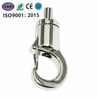 China Copper Zinc Alloy Sailor Snap Hook Cable Gripper with Tool-Free Height Adjustment and Integrated Hook for Wire Rope for sale