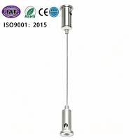 China Stepped-Barrel Cable Gripper with 180-Degree Swivel Joint and Solid Brass Construction for LED Linear Light Suspension Kit for sale