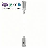China Stepped-Barrel Cable Gripper with 180-Degree Swivel Joint and Solid Brass Construction for LED Linear Light Suspension Kit for sale