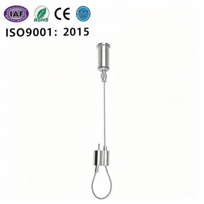 China Bidirectional Cable Gripper Pendant Light Suspension Kit with Stainless Steel 316/304 and Customizable Wire Length for sale