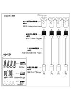 China Customized Length Lighting Suspension Kit with M10 Ceiling Attachment and M4 End Fittings for sale