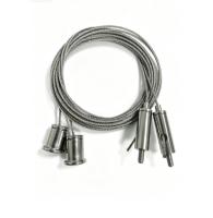 China Adjustable Length Iron Suspension Kits with External Thread Cable Gripper for Easy Installation and Customized Size for sale