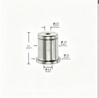China Iron Ceiling Attachment with Flange Base for Easy Installation and Customized Size in Pearl Chrome Finish for sale
