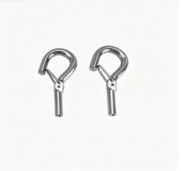 China Iron Spring Hook for 2.0mm Wire Rope with Customized Size  for Lighting Suspension for sale