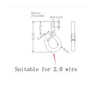 China Iron Spring Hook for 2.0mm Wire Rope with Customized Size  for Lighting Suspension for sale