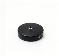 China 80mm 20mm Black Ceiling Rose without Cable Pass Hole, for Panel Light Metal Easy Installation for sale