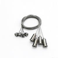 China PVC coated Wire Rope With  Cable Gripper and Bullet-shaped Ceiling Attachment for sale
