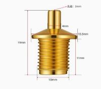 China Gold Adjustable Cable Gripper M10 M11 M12 M14 , Stainless Steel Wire Rope Lock Clamp for Pendant Light Hanging, Anti-Rust Cable Gripper for Chandelier & Industrial Lighting for sale