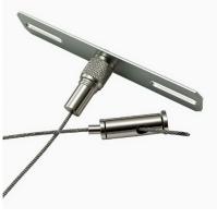China 1.5mm Stainless Steel Cable Suspension Kit, Adjustable Wire Rope Gripper Hanging Set with Ceiling Bracket for LED Light / Glass Shelf for sale