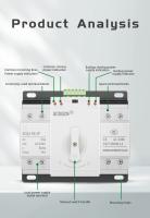 China ATS dual power automatic transfer switch 220V mains inverter switching controller 63A three-phase four-wire 125A for sale