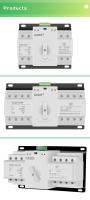 China ATS dual power automatic transfer switch 220V mains inverter switching controller 63A three-phase four-wire 125A for sale
