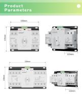 China ATS dual power automatic transfer switch 220V mains inverter switching controller 63A three-phase four-wire 125A for sale
