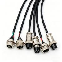 China GX16 aviation plug with cable, 2~10-pin male and female mating, industrial equipment, waterproof socket connector for sale