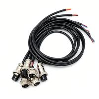 China GX16 aviation plug with cable, 2~10-pin male and female mating, industrial equipment, waterproof socket connector for sale