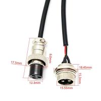China GX16 aviation plug with cable, 2~10-pin male and female mating, industrial equipment, waterproof socket connector for sale