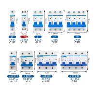 China NXB air switch circuit breaker 1P household 2P small micro air switch 3P 4P single-phase 220V three-phase 380V for sale