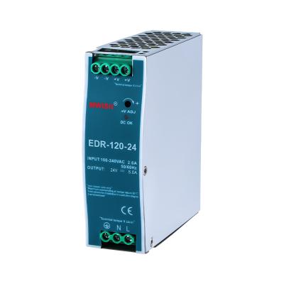 China NDR-120-24 guide rail type 75W, 150W, 240W, 480W industrial grade 12V, 48V switching power supply for sale