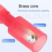 China FRFNY/MRFNY nylon fully insulated bullet-type male and female docking terminals with brass core cold-pressed wire connectors 0.5 for sale