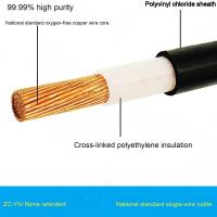 China Cable flame retardant BVV35, GB YJV50/70/95/120/150/185/240 square copper core wire for sale