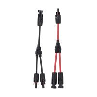 China Y-type 3-way 1000V 6mm² MC4 photovoltaic connector for solar panel parallel connection, capable of splitting a solar panel into two for sale