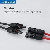 China Y-type 3-way 1000V 6mm² MC4 photovoltaic connector for solar panel parallel connection, capable of splitting a solar panel into two for sale