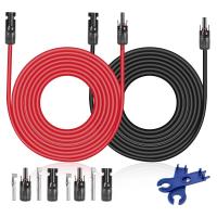 China Photovoltaic panel extension cable, 4/6 square solar panel connecting wire, MC4 connector, DC cable for sale