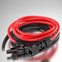 China Photovoltaic panel extension cable, 4/6 square solar panel connecting wire, MC4 connector, DC cable for sale
