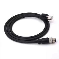China MV-IDA-E-M12A8pF-RJ45-HF-30m is compatible with Hikvision Robot M12 Gigabit Industrial Line for sale