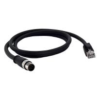 China MV-IDA-E-M12A8pF-RJ45-HF-30m is compatible with Hikvision Robot M12 Gigabit Industrial Line for sale