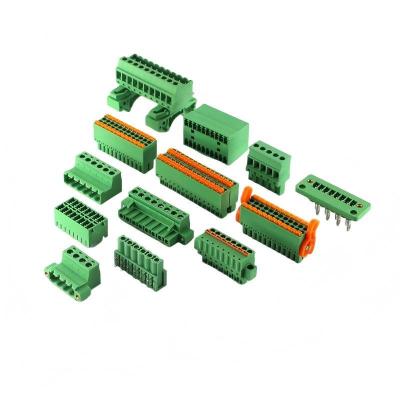 China Customized processing by manufacturer, pluggable terminal blocks with spacing of 3.5/3.81/5.0/5.08/7.5/7.62 for sale