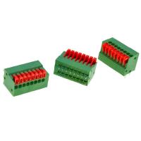 China KF141V/R spring type screw free terminal block 2.54mm spacing spring splicing terminal connector for sale