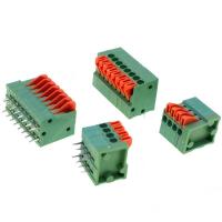 China KF141V/R spring type screw free terminal block 2.54mm spacing spring splicing terminal connector for sale