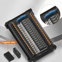 China Relay module module 24V intermediate control integrated PLC 8/12/16 multi-channel amplifier board terminal for sale