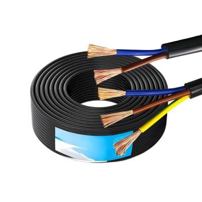 China National standard pure copper RVV sheathed wire 2 3 4 5 6 8 30 core 0.5 1.5 2.5 square electrical equipment cable for sale
