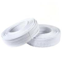 China Sheath wire, pure copper wire, 2-core 1.5/2.5/4/6 square meter household power cable, parallel wire, white flexible wire for sale