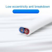 China Sheath wire, pure copper wire, 2-core 1.5/2.5/4/6 square meter household power cable, parallel wire, white flexible wire for sale