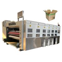 China Fully Automatic High Speed Three Colors Printing Slotting Die Cutting Machine For Corrugated Cardboard Packaging for sale