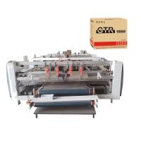 China Double Pieces Corrugated Carton Folder Gluer Machine 2000 Type Semi Auto for sale