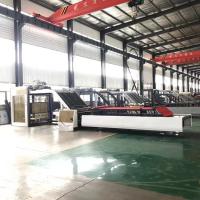 China High Speed Full Automatic Flute Laminating Machine 1300mm To 1600mm 10KW for sale