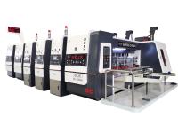 China 1400 Automatic 3 Colors Corrugated Flexo Printing Machine with slotting For Pizza box for sale
