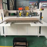 China Semi-Automatic Carton Box Stitching Machine with Double Servo Motor and 30-70mm Stitching Pitch for sale