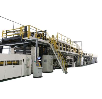 China 5 Layer 1.8m Width Corrugated Cardboard Production Line 45kw Heating Power for sale
